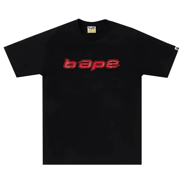 A BATHING APE Silicon Logo Tee - Black