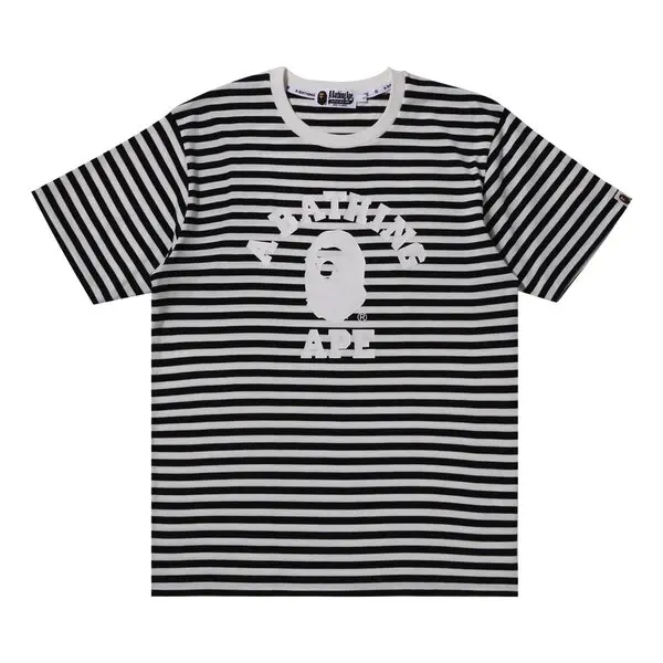 A BATHING APE College Hoop Tee - Black
