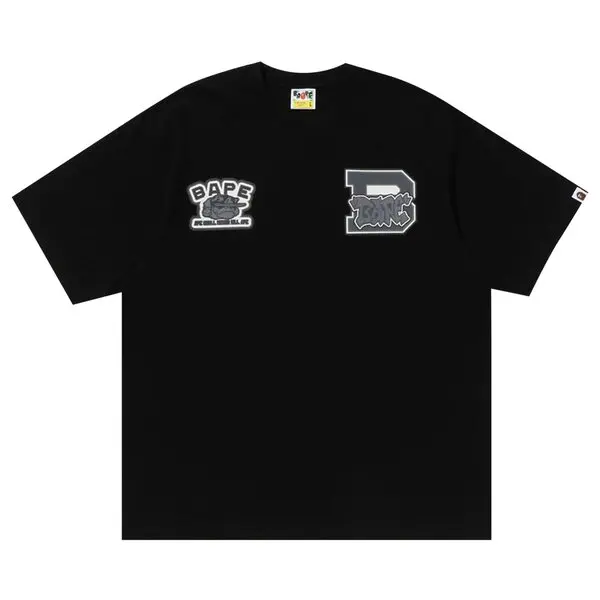 A BATHING APE Fake Puff Tee - Black