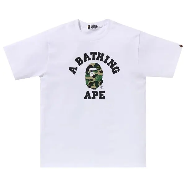 A BATHING APE College Organic Tee - White