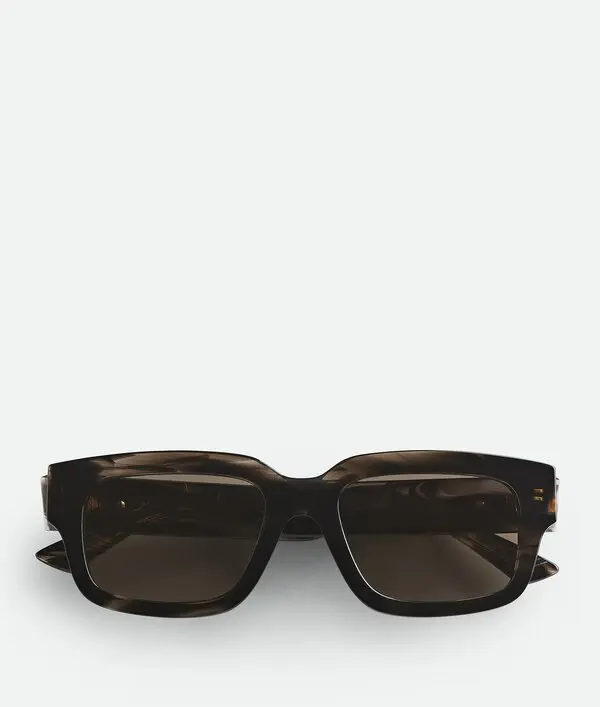 BOTTEGA  VENETA Bottega Veneta Ultrathin Square Sunglasses - Black/brown