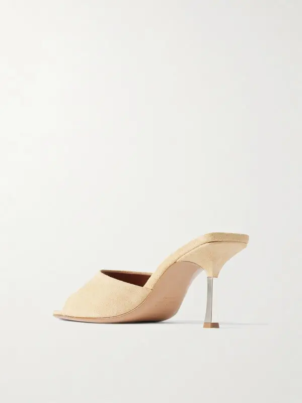 Paris Texas Lorena Suede Mules - Cream
