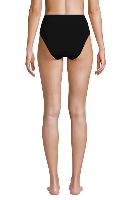 LANDS' END High Waisted Bikini Bottom - Black