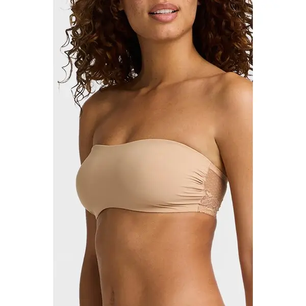 Commando Double Take Bandeau Bralette - Beige