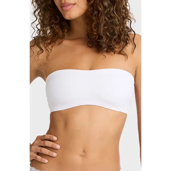 Commando Double Take Bandeau Bralette - White