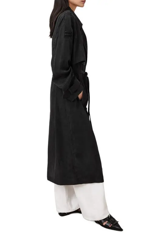 ALLSAINTS Linnie Trench Coat - Black