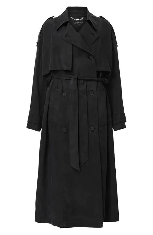 ALLSAINTS Linnie Trench Coat - Black