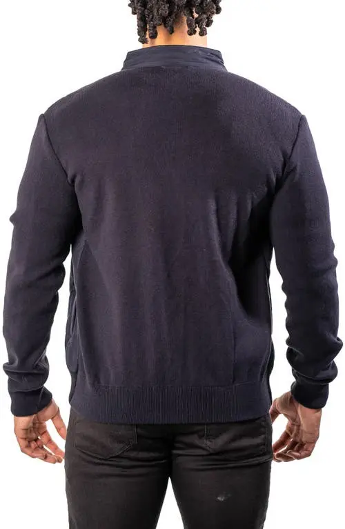 MACEOO Quilted & Knit Bomber Jacket