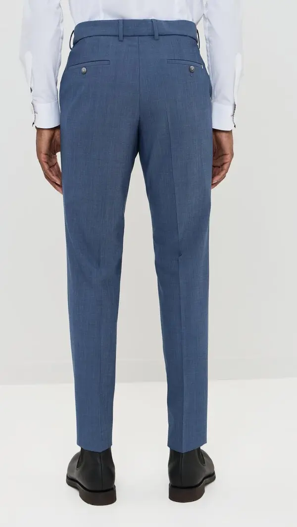 Boss George Slim-Fit Trousers In Open Blue - 50% Off | Editorialist