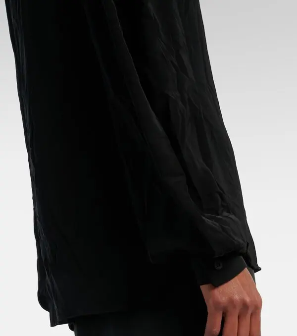 Balenciaga Tie-neck Crêpe Blouse