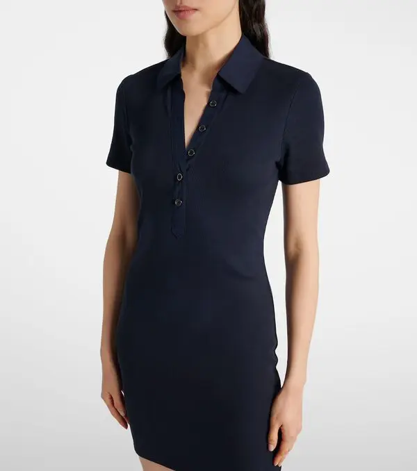 Veronica Beard Bailey Cotton-blend Polo Shirt Dress