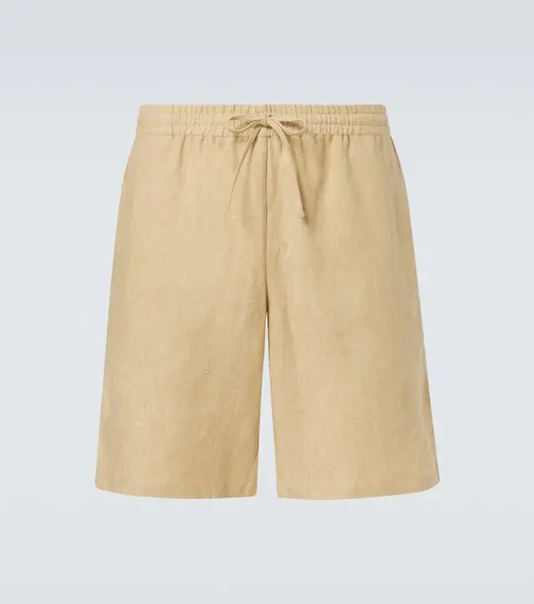 Le Kasha Betul Linen Shorts - Beige