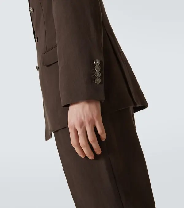 Brunello Cucinelli Double-breasted Linen Suit