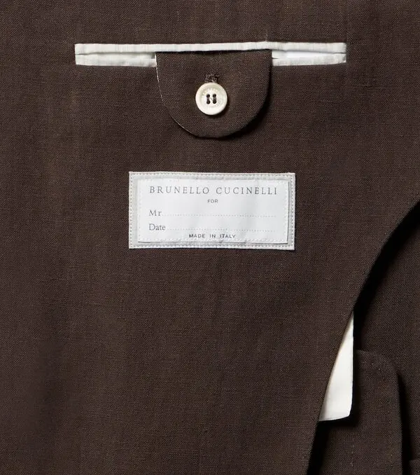 Brunello Cucinelli Double-breasted Linen Suit