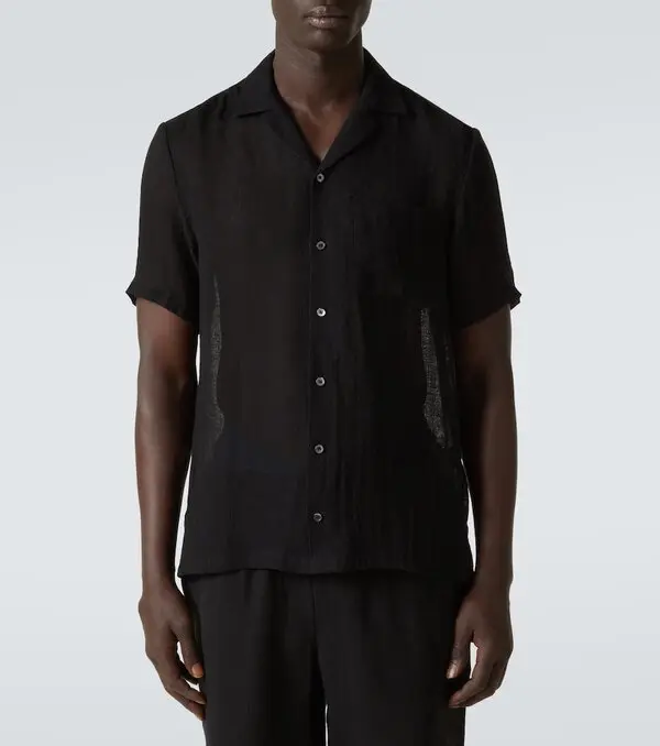 Le Kasha Linen Shirt - Black