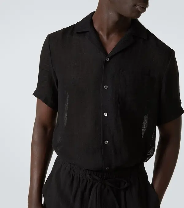 Le Kasha Linen Shirt - Black