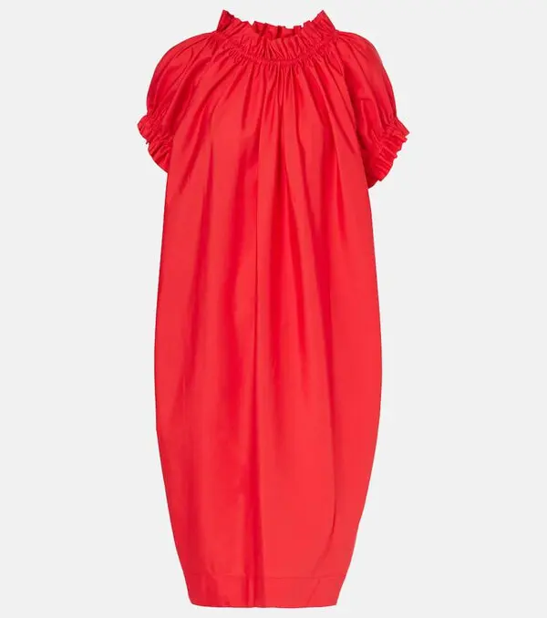 Simone Rocha Puff-sleeve Ruffled Midi Dress