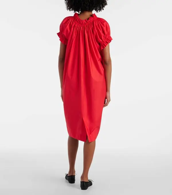 Simone Rocha Puff-sleeve Ruffled Midi Dress