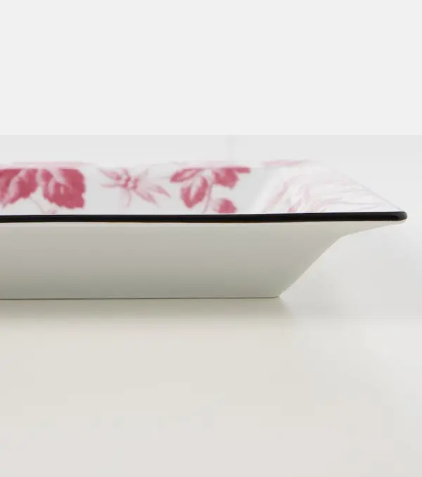 Gucci Herbarium Large Porcelain Decorative Tray - White