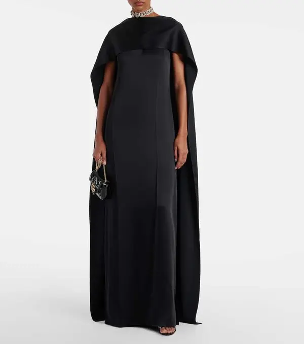 gucci long evening dresses GUCCI CHAMPAGNE SILK MAXI DRESS main image 1