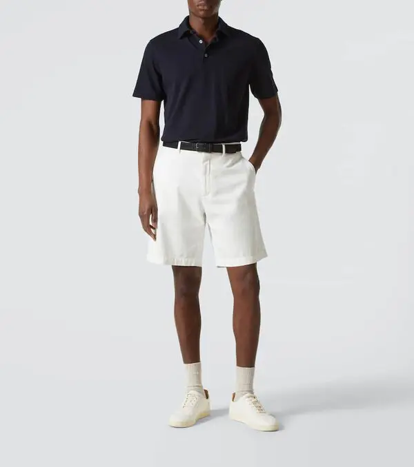 Zegna Logo Cotton Polo Shirt