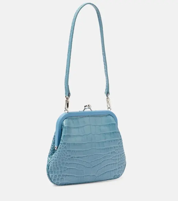 VIVIENNE WESTWOOD Croc-effect Leather Tote Bag