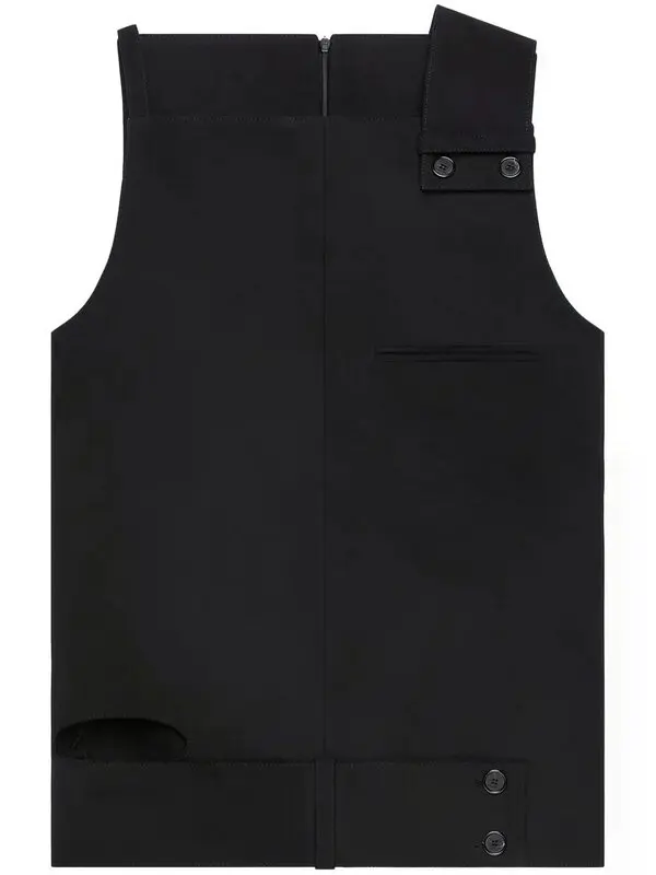 COURREGES Sleeveless Top - Black