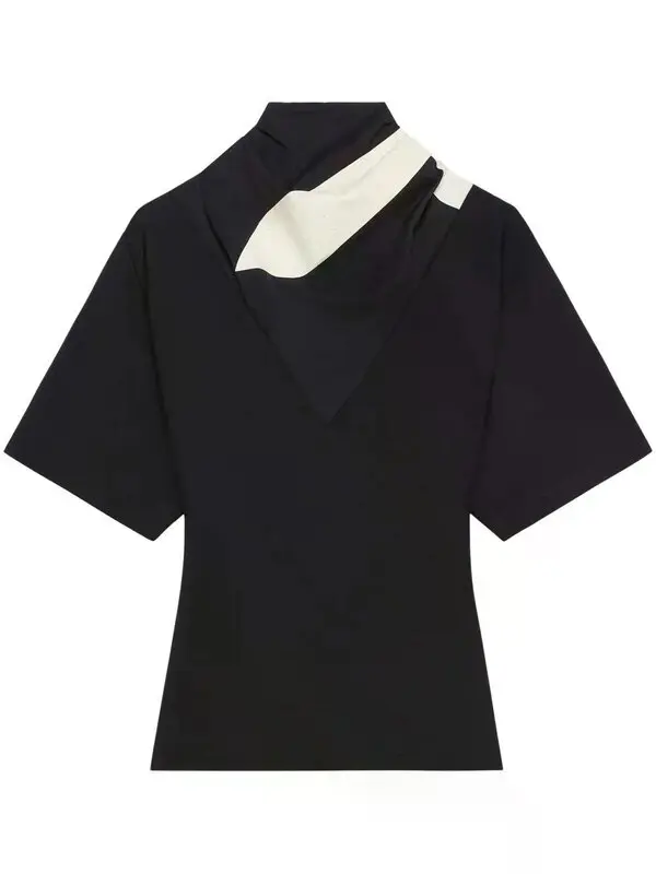 COURREGES Panelled Scarf Top