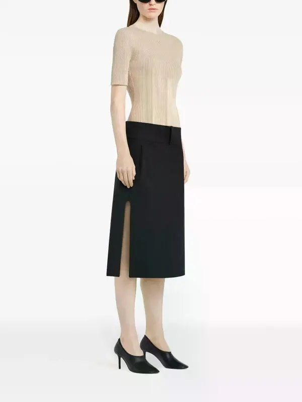 COURREGES Solar Knitted Top - Neutrals