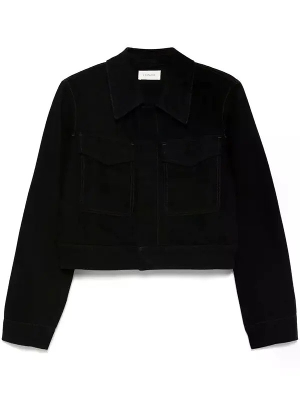 LEMAIRE Cropped Jacket - Black