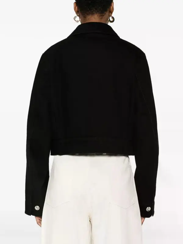 LEMAIRE Cropped Jacket - Black