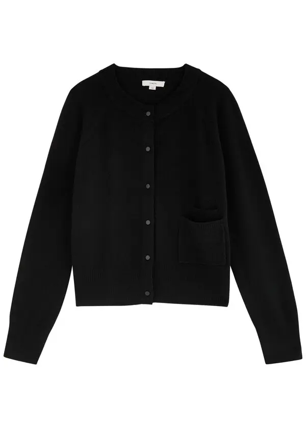 Vince Wool-blend Cardigan - Black