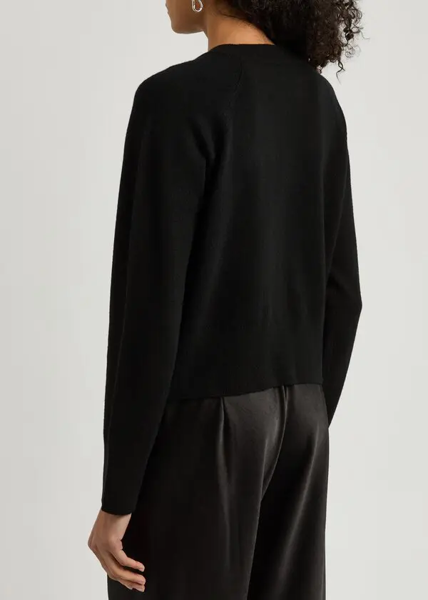 Vince Wool-blend Cardigan - Black