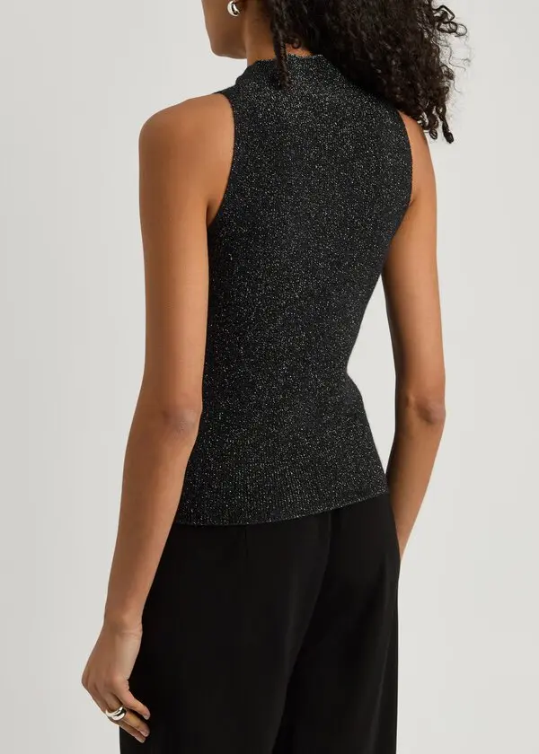 Vince Metallic-knit Tank