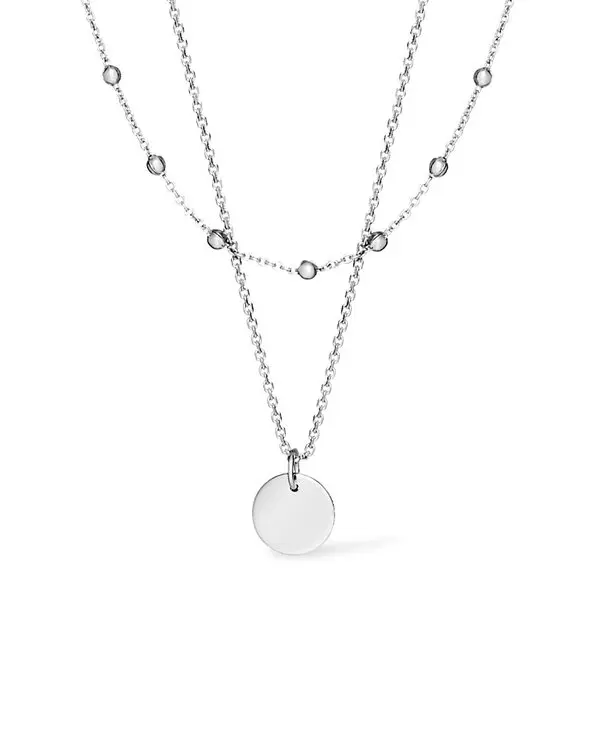 ANA LUISA Willow Coin Necklace Set - Silver