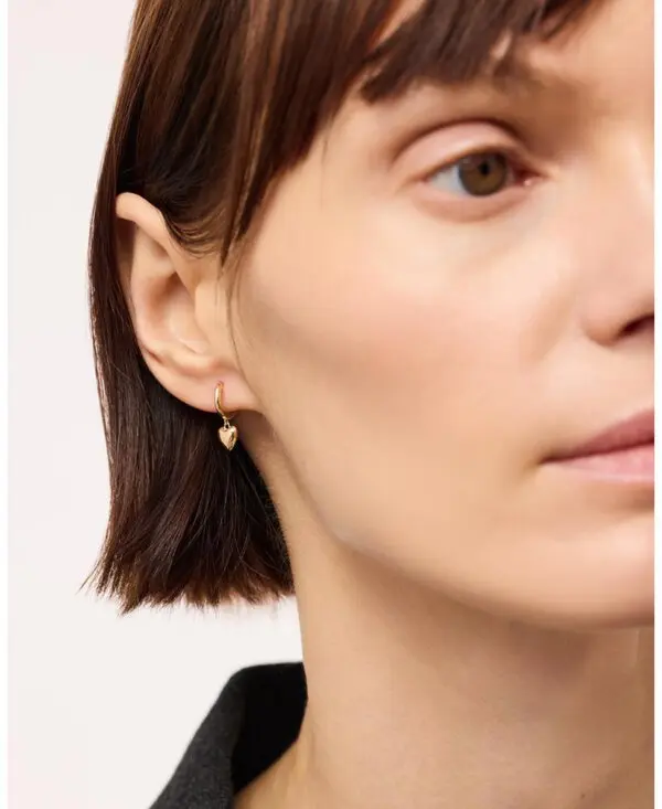 ANA LUISA Solid Heart Drop Earrings
