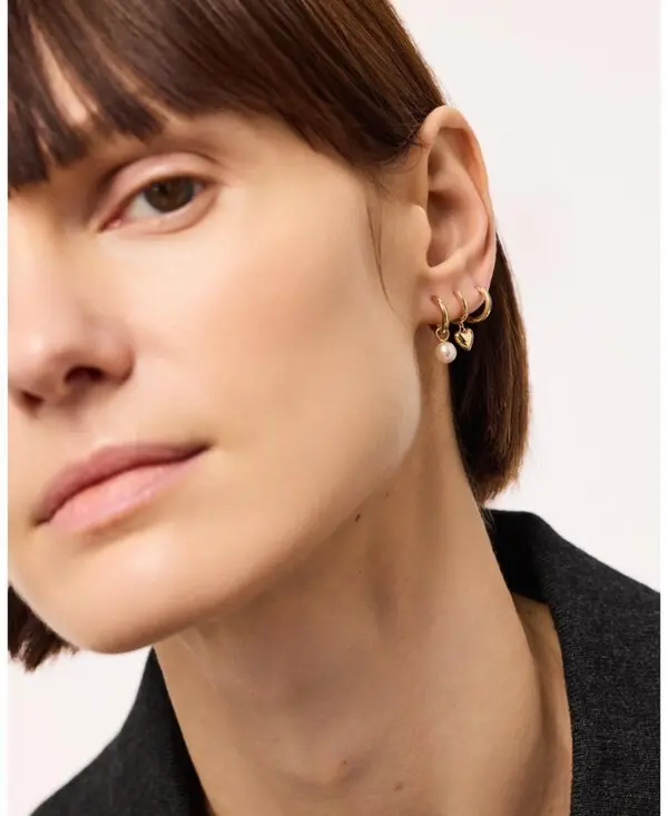 ANA LUISA Solid Heart Drop Earrings