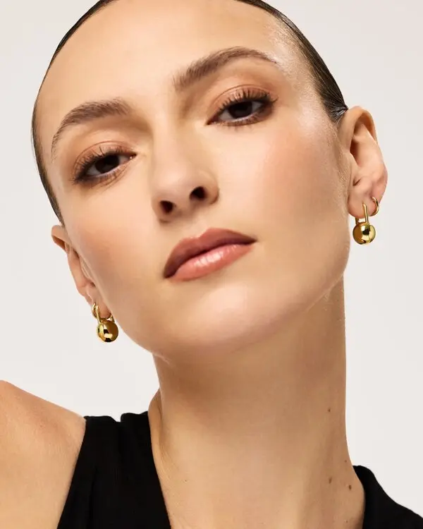 ANA LUISA Perry Sphere Statement Earrings - Gold
