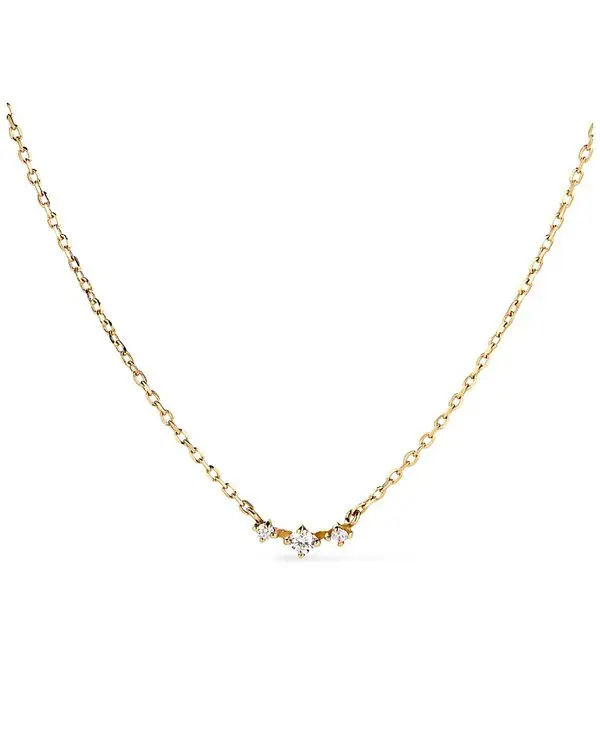 ANA LUISA Triple Lab-grown Diamond Chain Necklace - Gold