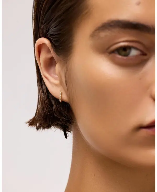 ANA LUISA Lab-grown Diamond Huggie Stud Earrings