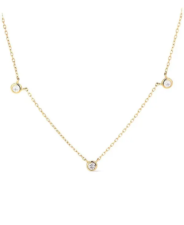 ANA LUISA Lab-grown Diamond Station Necklace - Gold