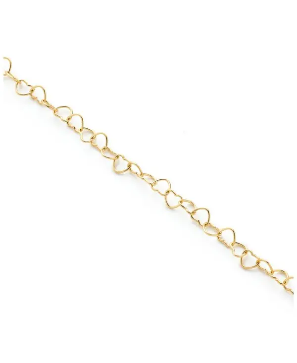 ANA LUISA Solid Yellow Heart Chain Bracelet