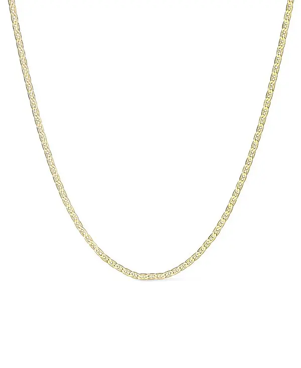 ANA LUISA Flat Mariner Chain Necklace - Gold