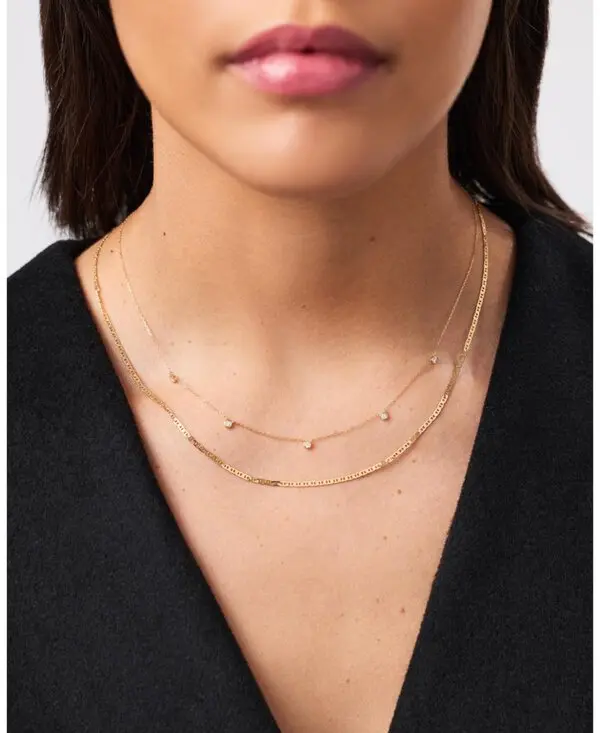 ANA LUISA Flat Mariner Chain Necklace