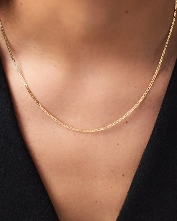 ANA LUISA Flat Mariner Chain Necklace