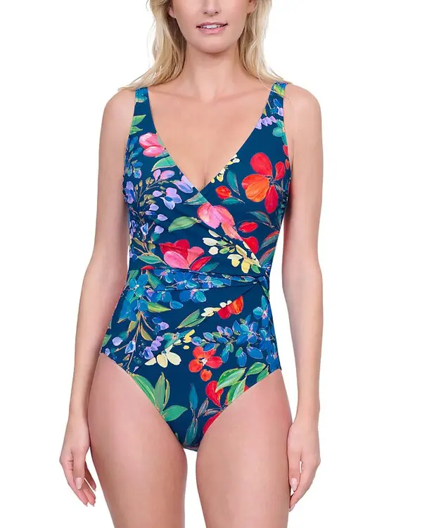 GOTTEX Garden Dream One Piece Swimsuit - Navy Multi