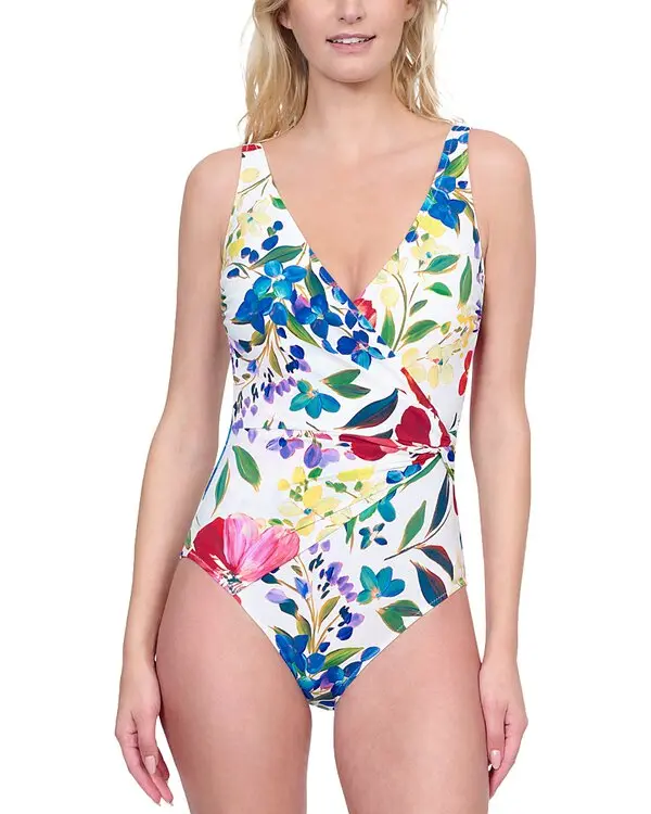 GOTTEX Garden Dream One Piece Swimsuit - White Multi