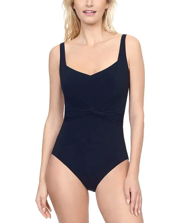 GOTTEX Sweetheart Neck One-piece Swimsuit - Black