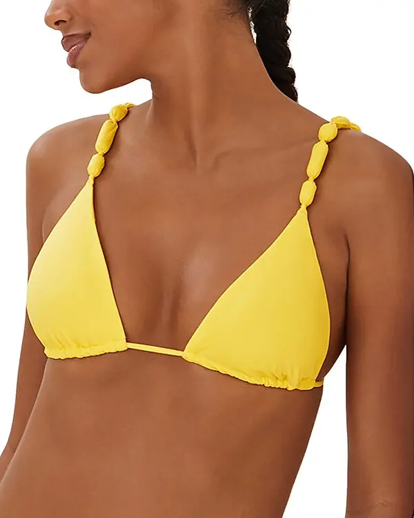 VIX PAULA HERMANNY Atena Triangle Bikini Top - Yellow