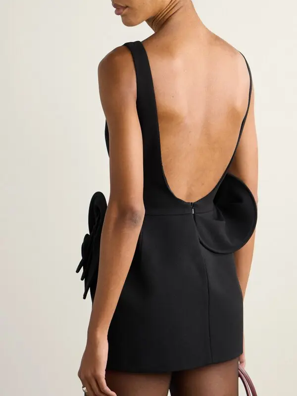 Magda Butrym Open-back Mini Dress - Black